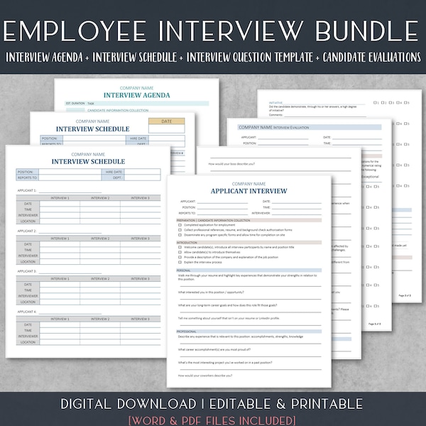 Interview Template - Etsy