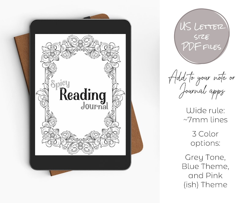 NEW Spicy Reading Journal Booktok Spice Rating Review Romance Reading ...