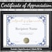 Certificate of Appreciation | Fillable PDF File | Editable & Printable ...