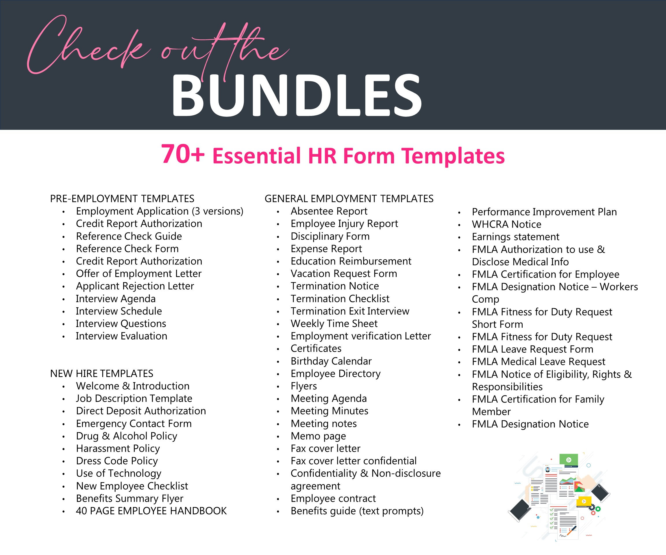 Employment Application Template | 3-page Layout | Job Application ...