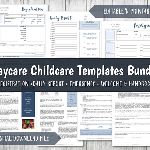 Daycare Forms - Etsy