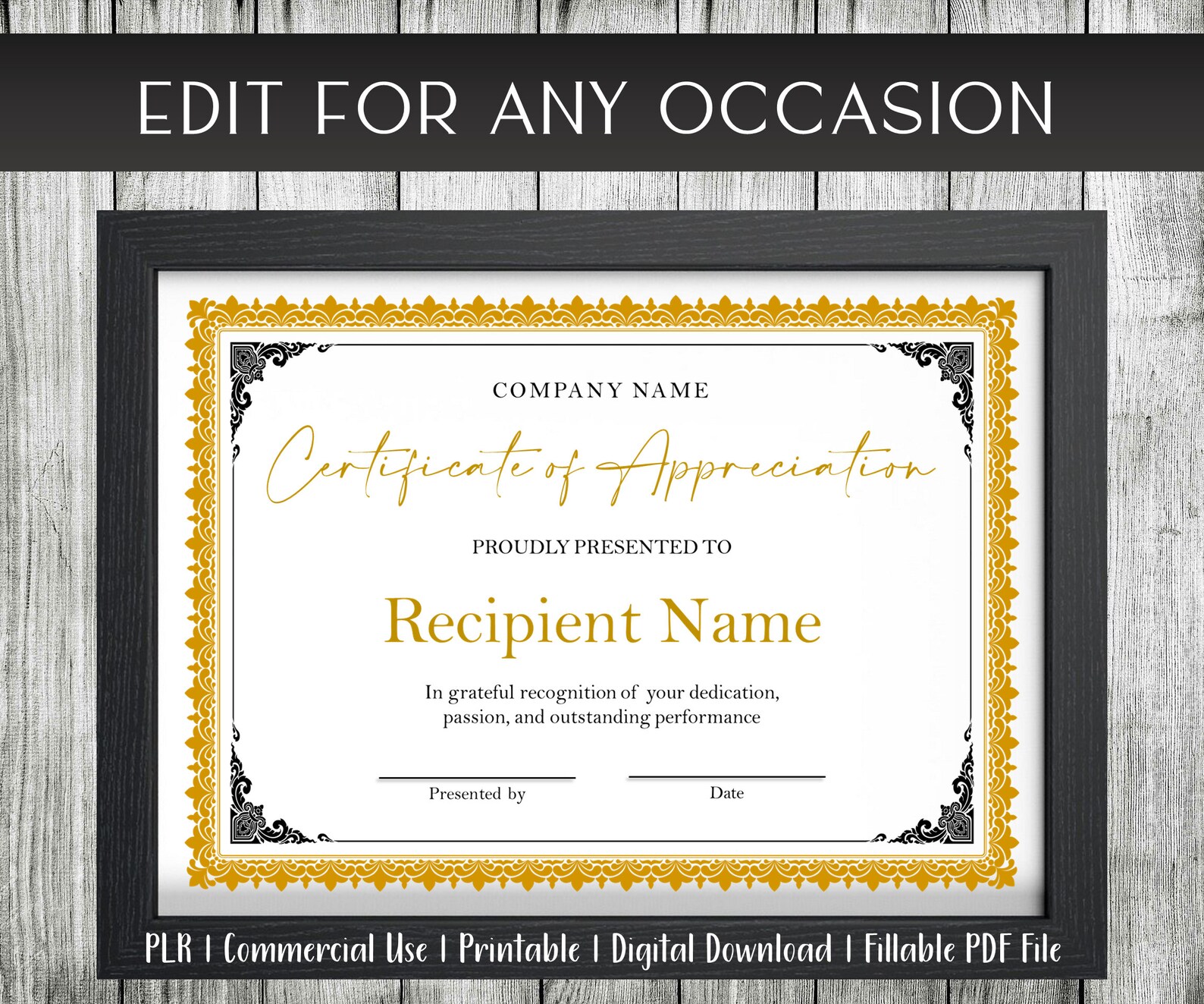 Certificate Template of Appreciation | Achievement | Volunteer | Thank ...