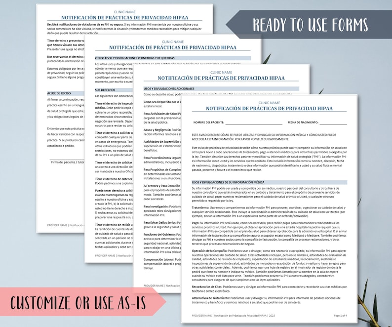 Medical Intake & Patient Information Template Bundle | English ...