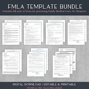 FMLA Form Templates Bundle: 9 HR Forms (word) (digital Download) - Etsy