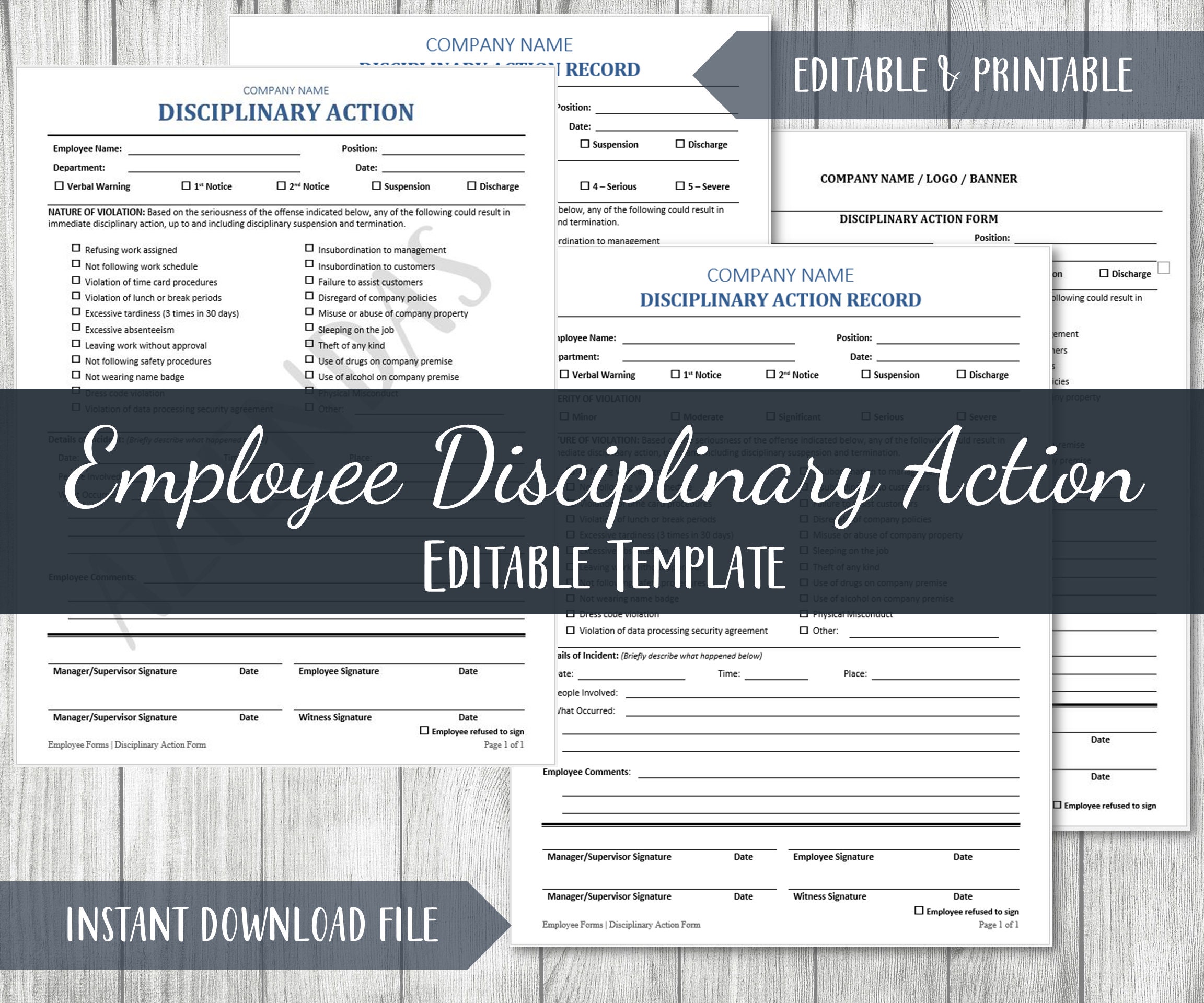 Corrective Action Form