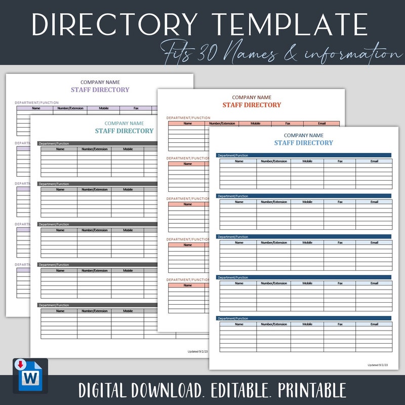 Phone Directory - Etsy