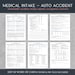 Auto Accident Medical Intake Form: Editable Template (word & PDF) - Etsy