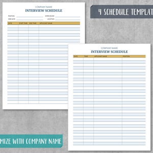 Applicant Interview Bundle: Agenda, Questions, Evaluation (editable ...