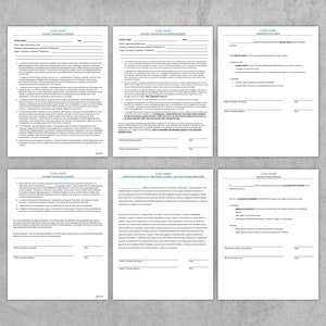 Medical Patient Intake Forms Bundle: Healthcare Templates (english ...