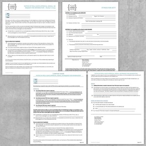 FMLA Form Templates Bundle: 9 HR Forms (word) (digital Download) - Etsy
