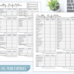 Budget Planner Bundle | 52 Week Savings Plan | Bill Tracker | Check ...