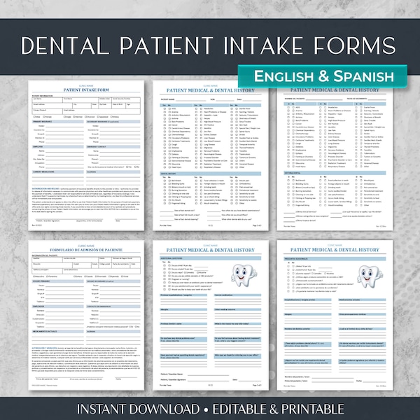 Medical History Form - Etsy