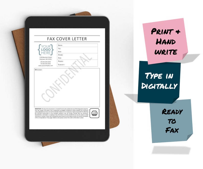 Fax Cover Sheet Templates | Confidential Fax Transmission | Facsimile ...