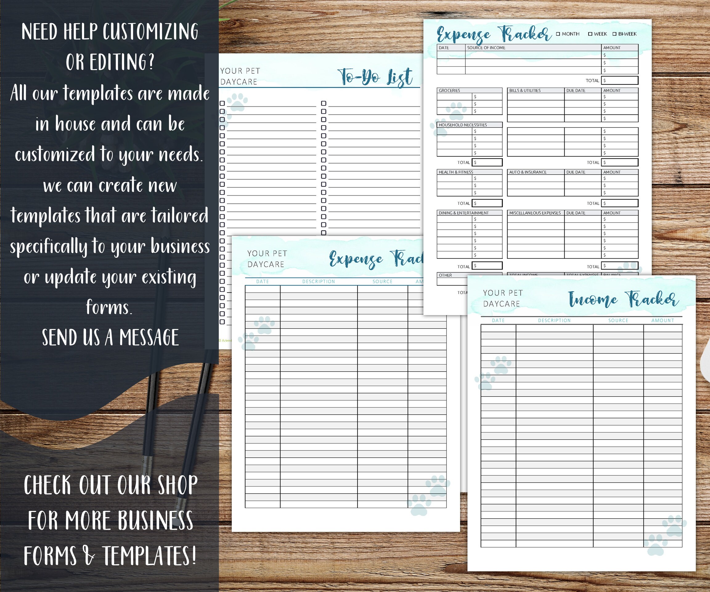 Doggy Daycare Bundle Registration Form New Dog Enrollment Application ...