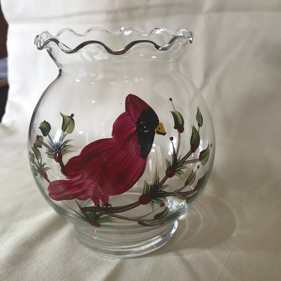 CARDINAL VASE - Etsy