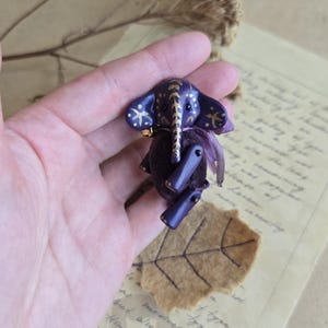 Tiny Purple Elephant With Bird Matchbox Art Miniature Indian Clay ...