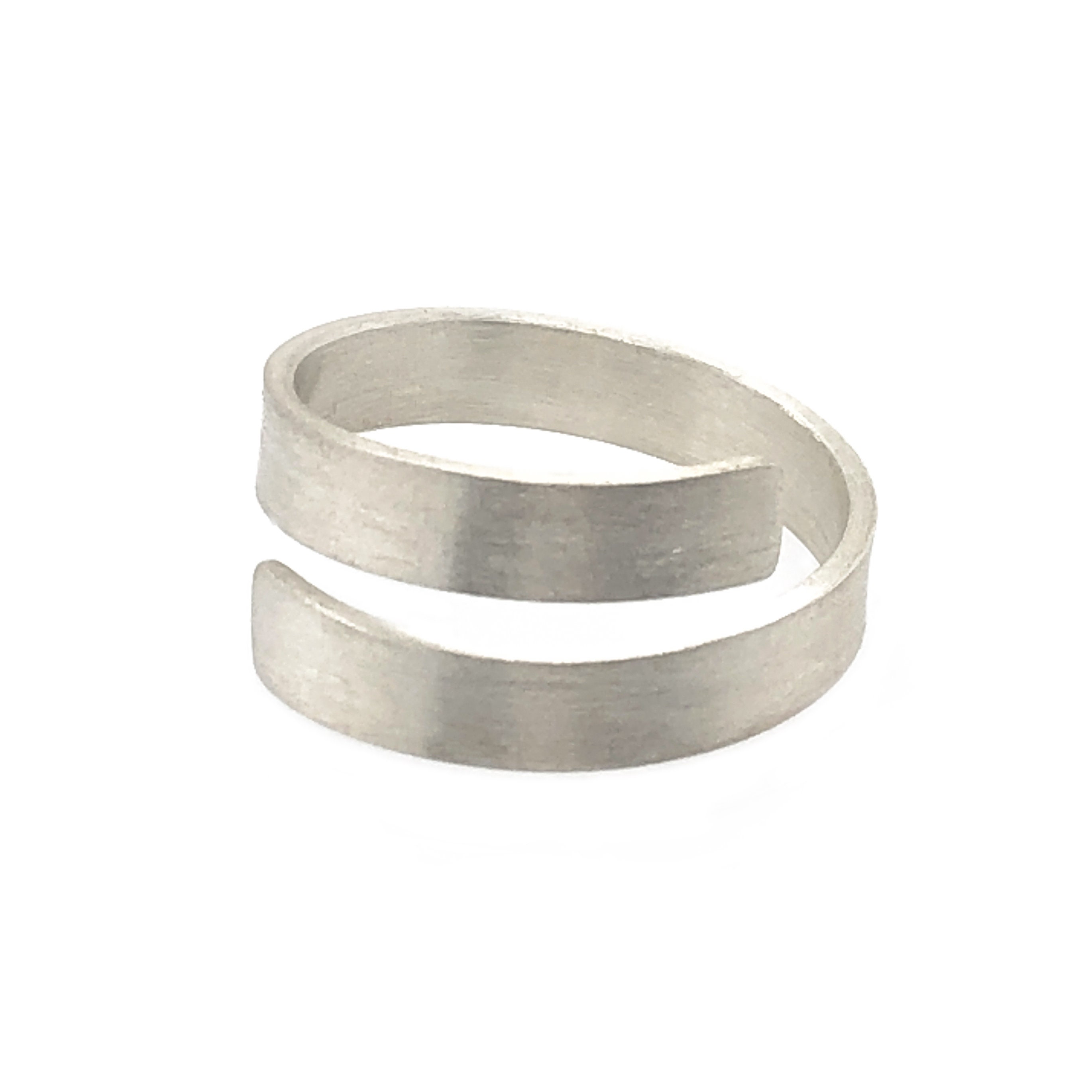 Modern Wrap Ring in Sterling Silver - Etsy