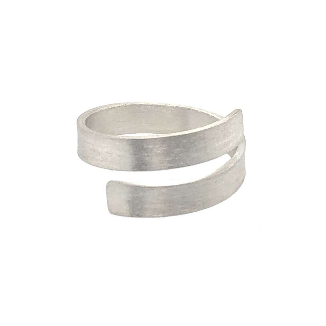 Modern Wrap Ring in Sterling Silver - Etsy