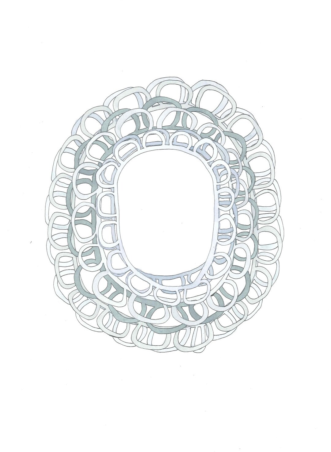 Frame 2 - Original Ink and Watercolor Drawing, Painting, Illustration ...