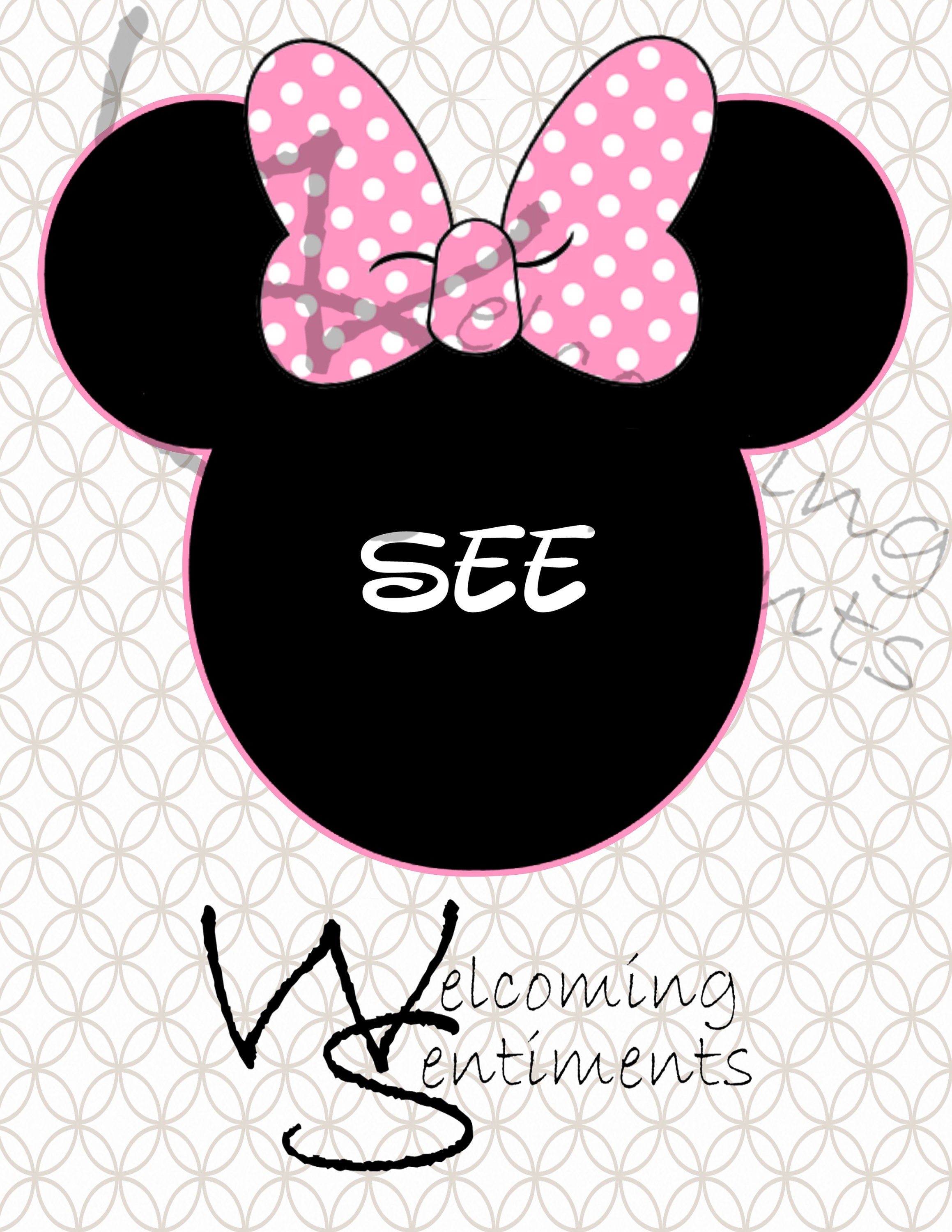 DIGITAL DOWNLOAD See Ya Real Soon Minnie Mouse Pink - Etsy