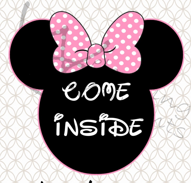 DIGITAL DOWNLOAD - Minnie Mouse Come Inside Its Fun Inside - Etsy