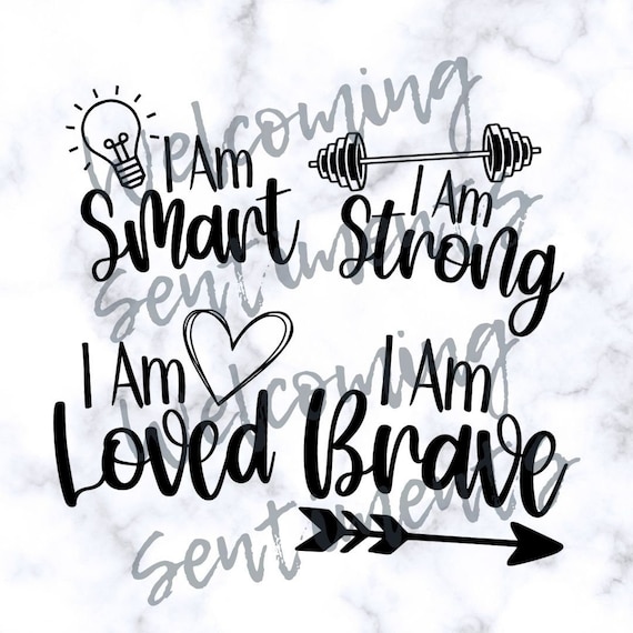I AM Statements SVG, PNG Files for Cutting Machines, Cricut, Silhouette ...
