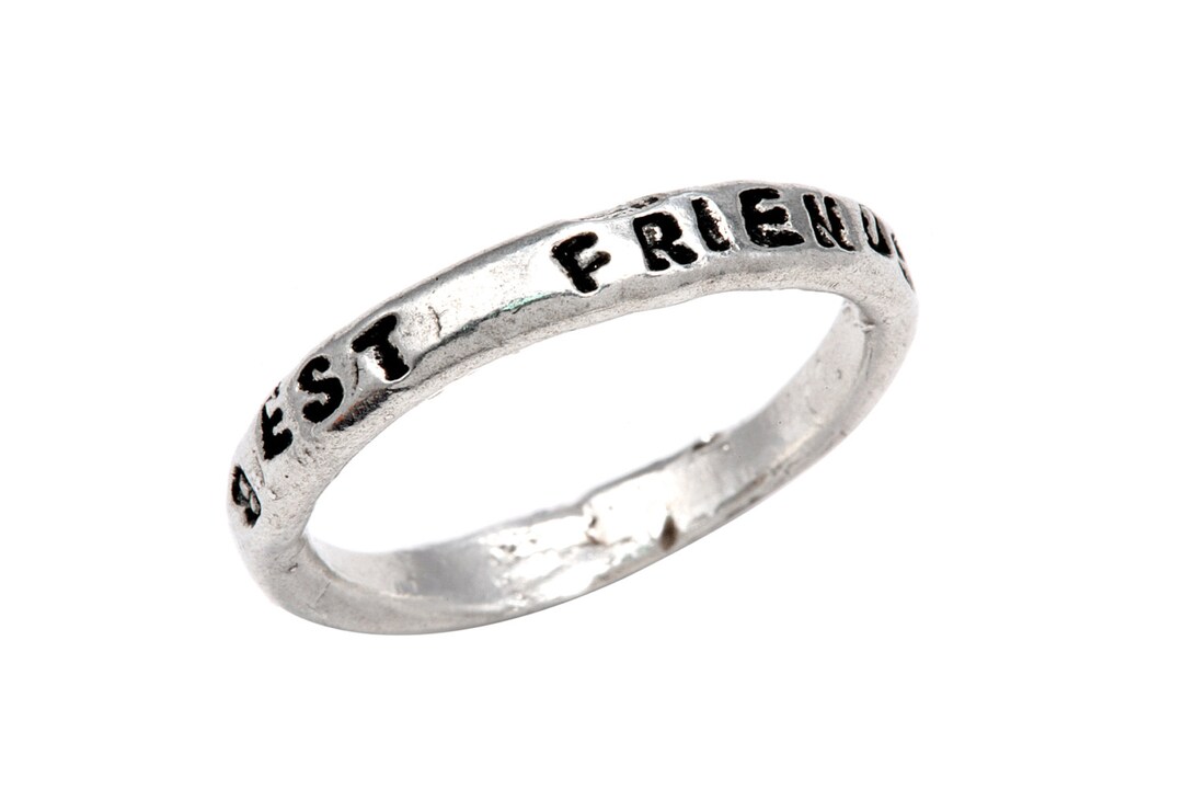 Stackable Ring - "best Friends" - Sterling Silver Handmade Ring ...