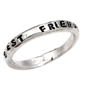 Stackable Ring - "best Friends" - Sterling Silver Handmade Ring ...
