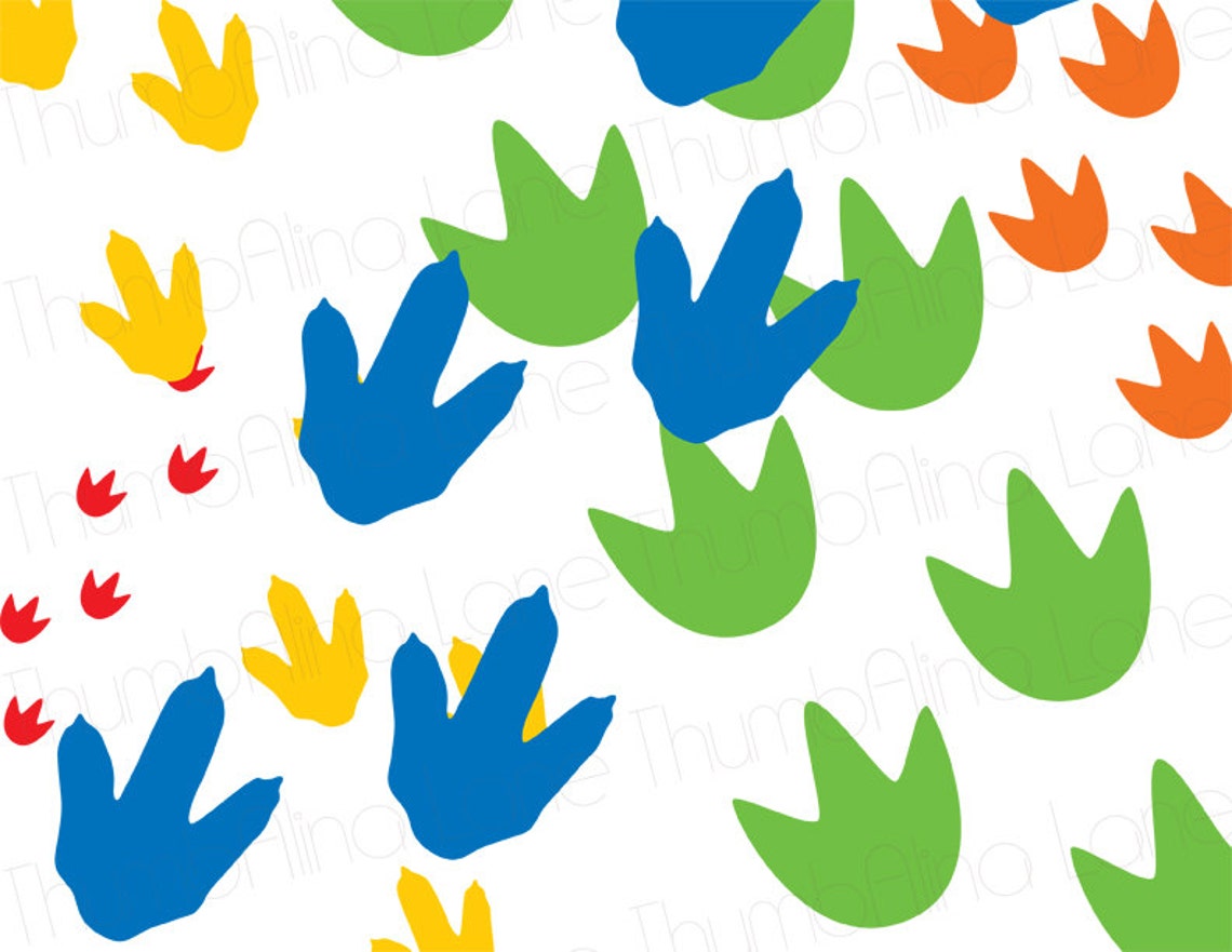 Printable Dinosaur Footprints, Party Banner, Hanging Decorations, Party ...
