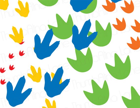 Dinosaur Footprint Outline