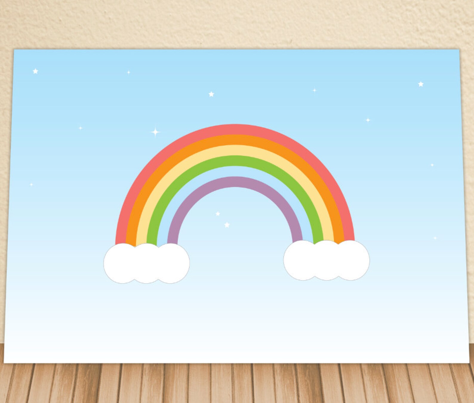 Printable Rainbow Backdrop, Instant Download, 6ft X 4ft, Banner, Party ...