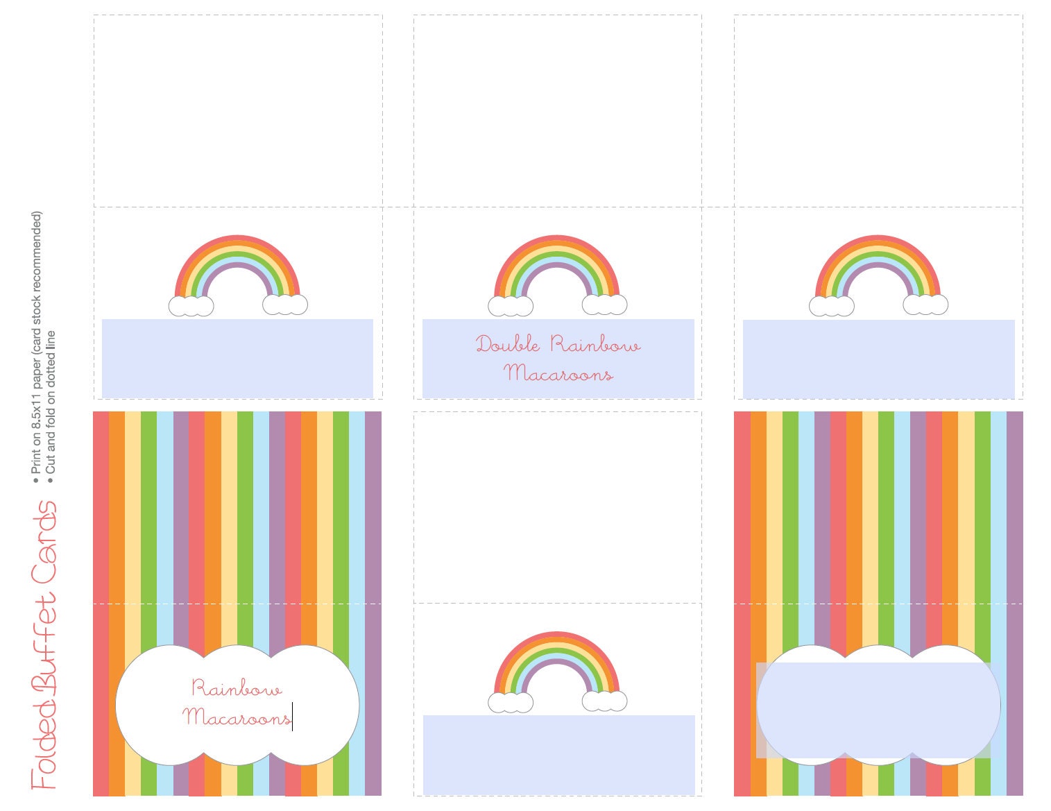 Rainbow Printable Party Kit Instant Download Editable - Etsy