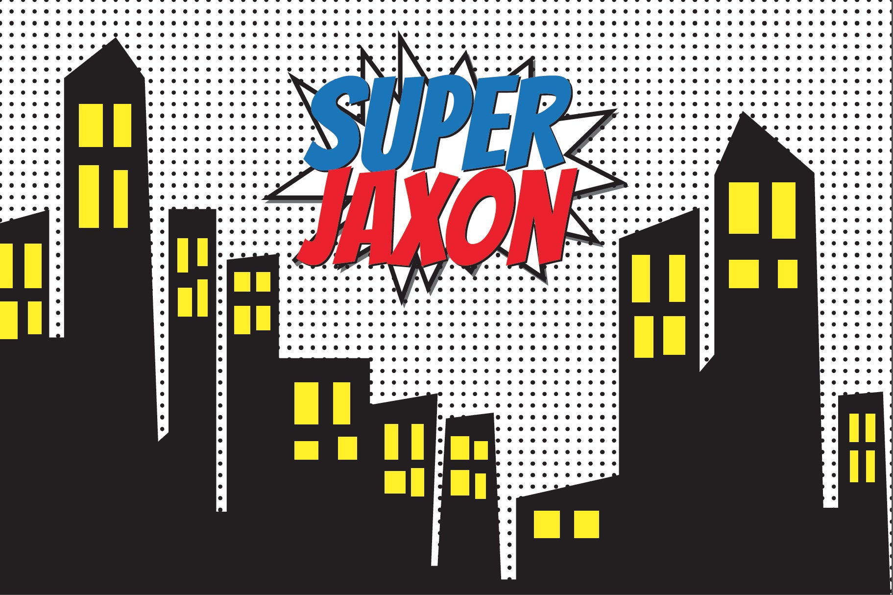 Printable Superhero Backdrop, Custom Name,birthday, 6ft X 4ft, Banner, Party Prop, Photography ...