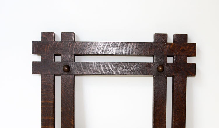 Mission Picture Frame, Antique, Quarter Sawn Solid Oak, Original Patina ...