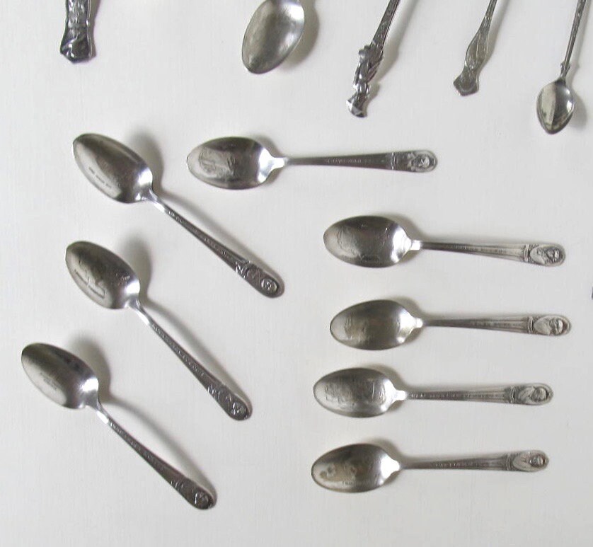 17 Commemorative Spoons Vintage Instant Collection - Etsy UK