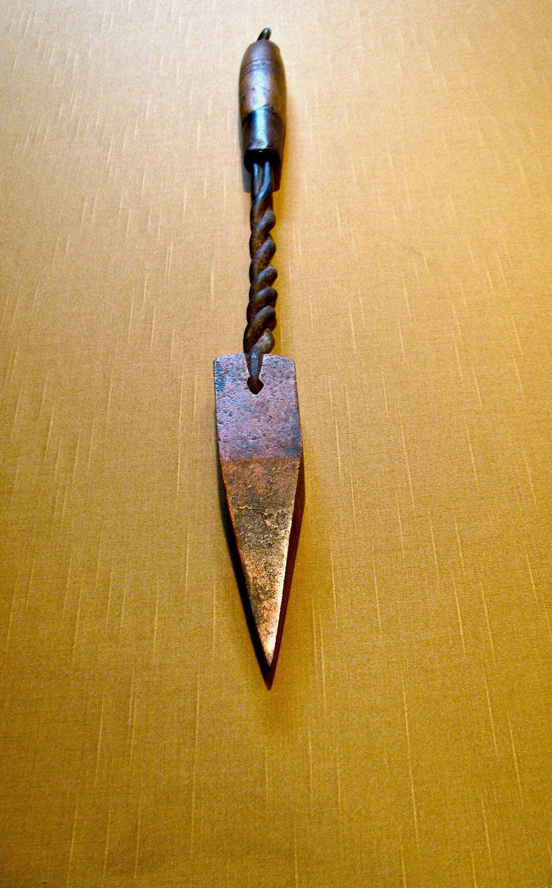 PRIMITIVE Tool, HANDMADE, Antique Copper Soldering Iron, Wooden Handle ...