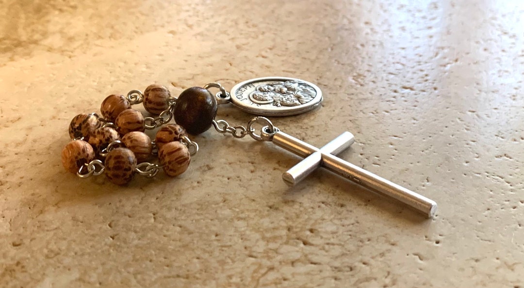 St. Joseph Wooden Rosary Tenner - Etsy