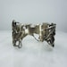 Vintage Bracelet, Modernist Geometric Textured Cuff Sterling C. 1970 ...
