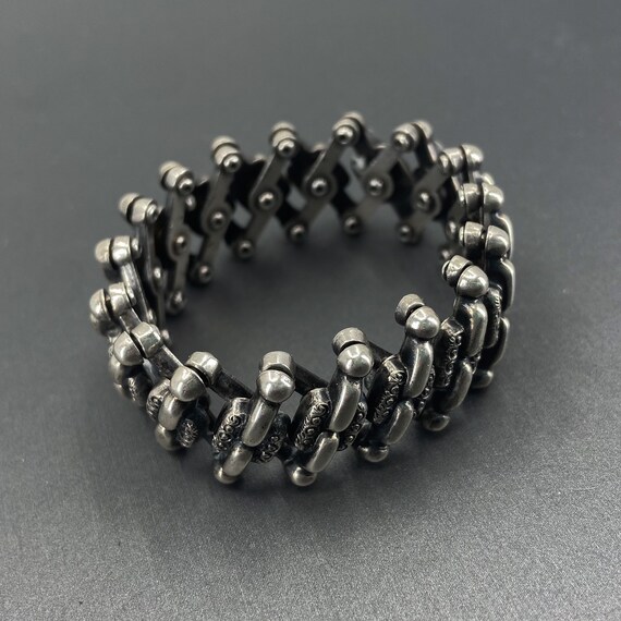 Victorian Expansion Bracelet 800 Silver c. 1890 Vinta… - Gem
