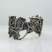 Vintage Bracelet, Modernist Geometric Textured Cuff Sterling C. 1970 ...
