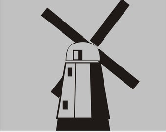 Windmill Love Sticker G580 8 Vinyl Beach Windmills New - Etsy