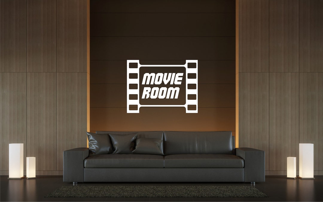 Movie Room Wall Vinyl Decal - Movie Room Film Wall Vinyl Decal Sticker ...