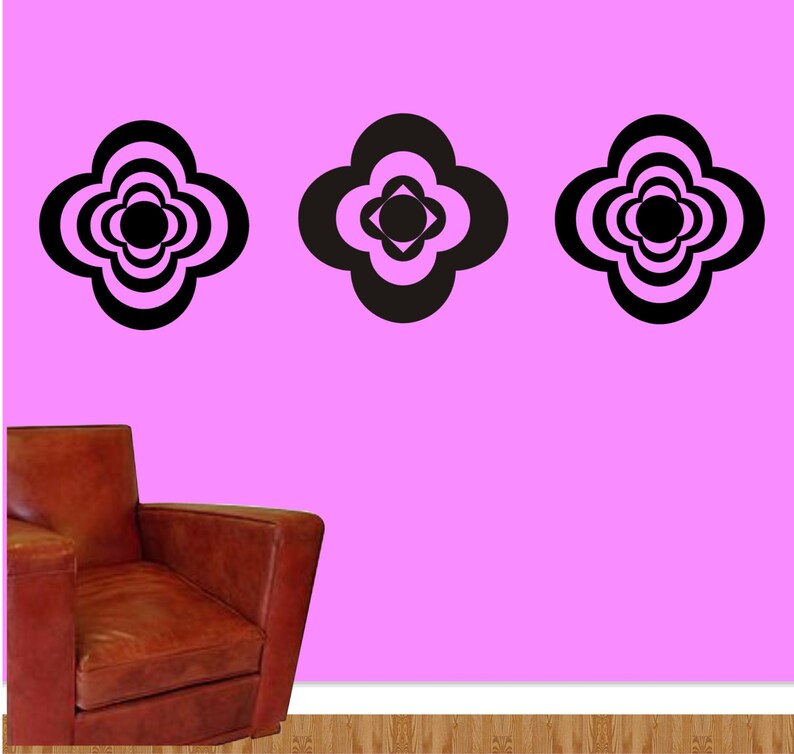 Mod Wall Vinyl Decal Design for Behind the Couch - Behind the Couch or ...