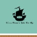 Pirate Wall Vinyl Decal - Boys Room Decal - It's A Pirate's Life for Me ...