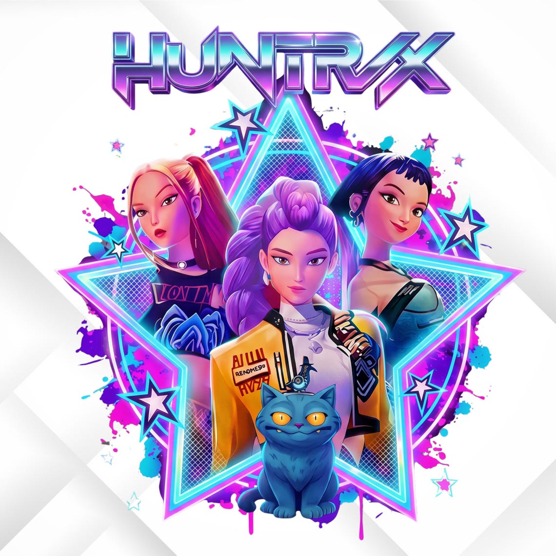 Huntrix Kpop Demon Hunters PNG, Girls Art Png, Anime Girls PNG, Kpop ...