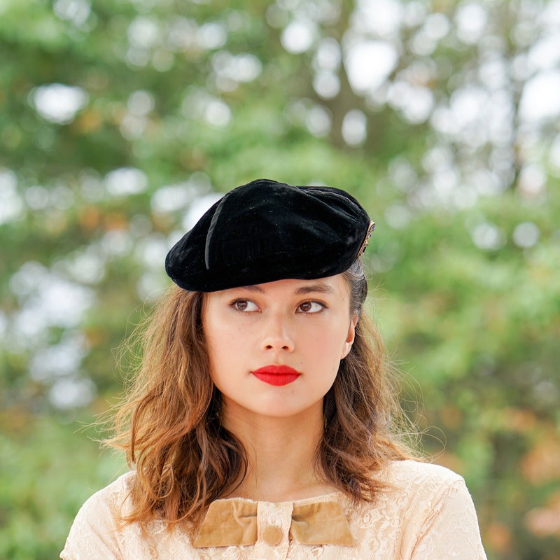Velvet Beret - Etsy