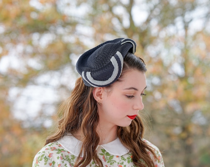 Mini Chef's Hat - Traditional White Fabric - Pastry Chef Fascinator - Etsy