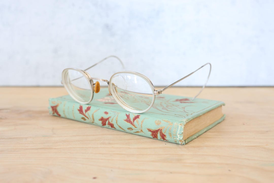 Vintage Bausch and Lomb Eyeglasses 1920s/wire Rim/eyeglasses Cable ...