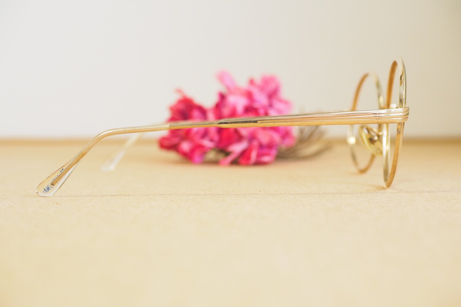 Vintage Eyeglasses Round 1960s Gold Tone Made in Japan Pop Art | Etsy