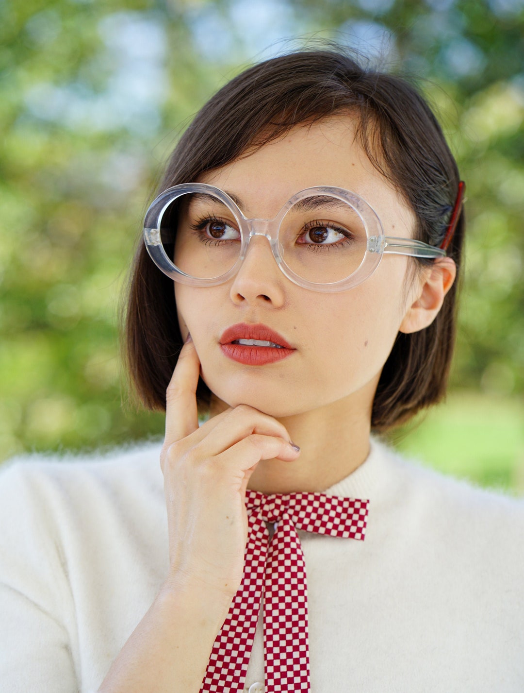 Vintage Eyeglasses 1970s New Old Stock Clear Tone Oval Shape Disco ...